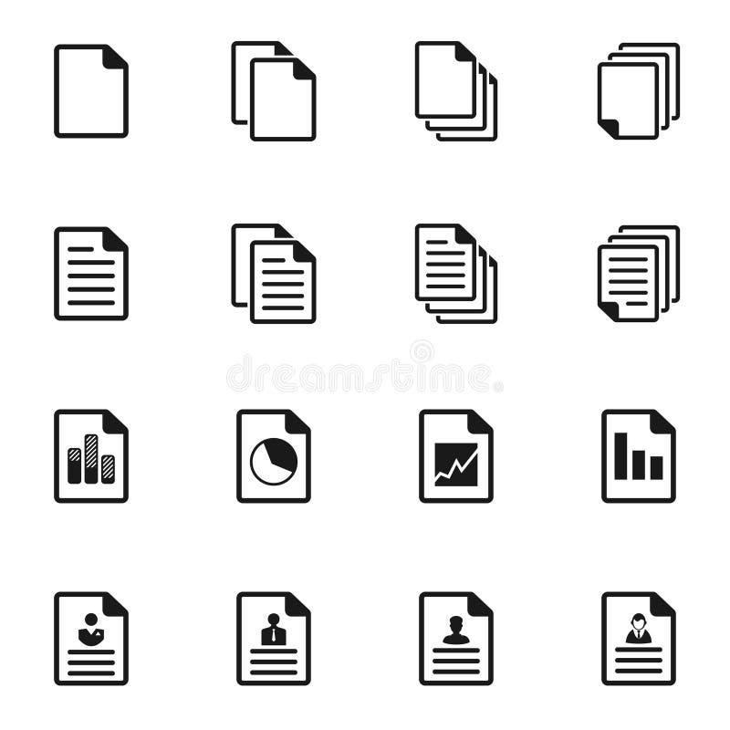File an icon4 stock vector. Illustration of collection - 101484510