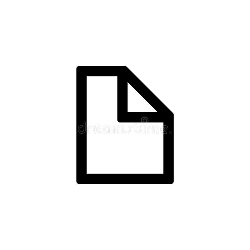 File Icon for Simple Flat Style Ui Design Stock Vector - Illustration ...