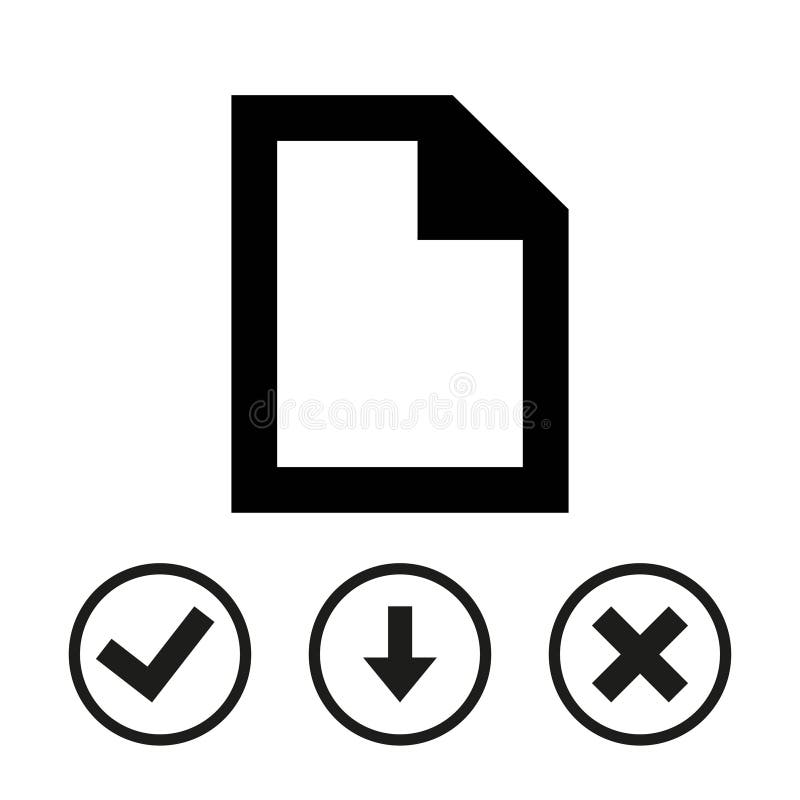 File Icon Stock Vector Illustration Flat Design Stock Vector ...