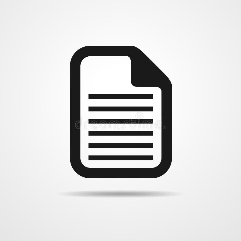 File Icon. Vector Illustration. Stock Illustration - Illustration of ...