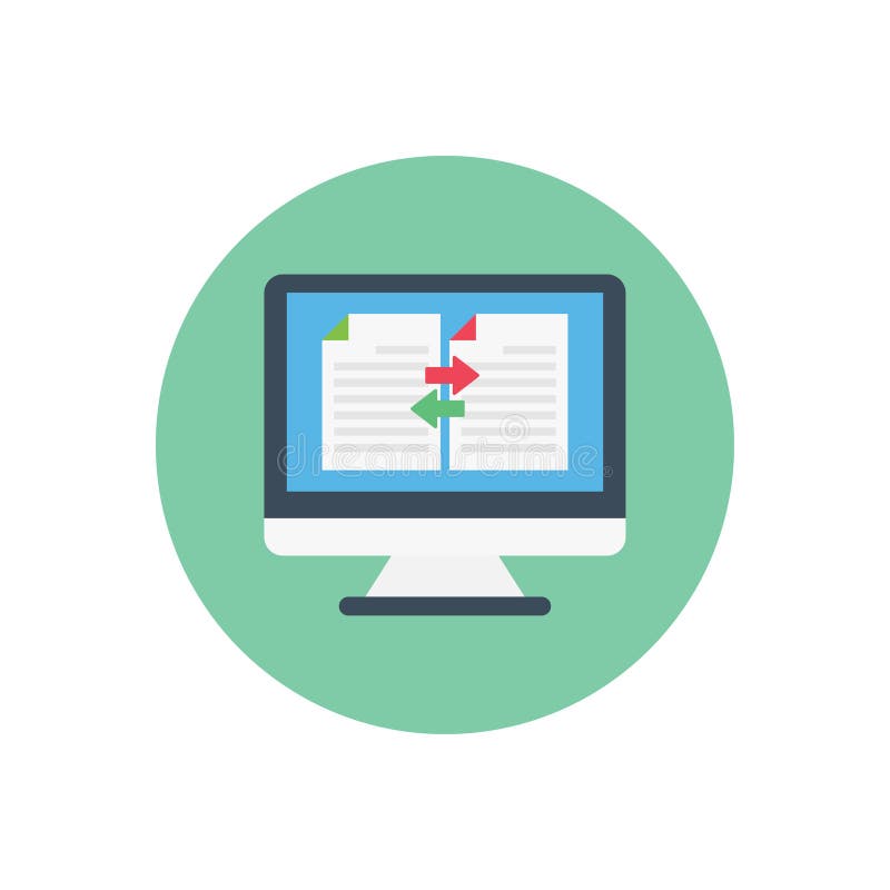 File flat color icon stock vector. Illustration of file - 193678454