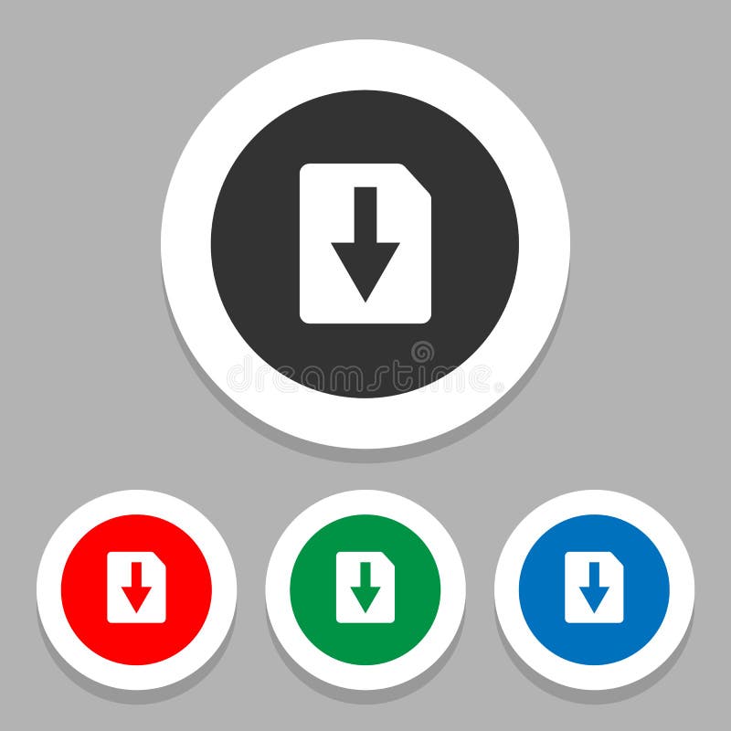 File Icons Set Great for Any Use. Vector EPS10 Stock Vector ...