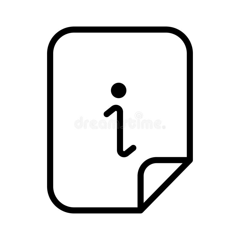 File info icon stock vector. Illustration of beautiful - 225349377