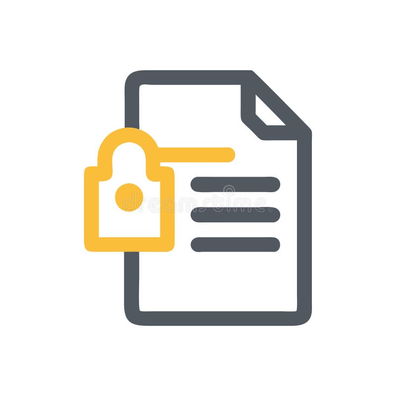 File Integrity Technology Icon Stock Vector - Illustration of vector ...