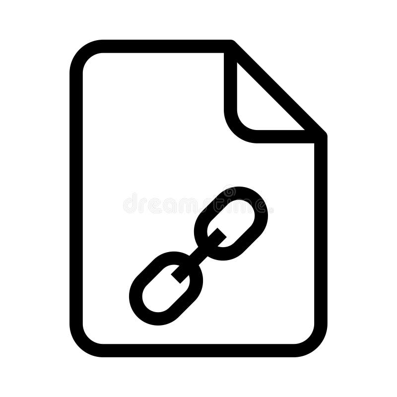 File link vector flat icon stock vector. Illustration of design - 104422970
