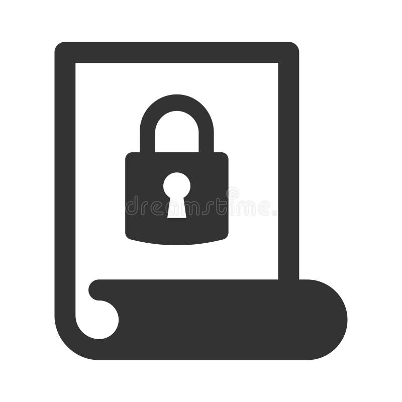 File lock icon stock vector. Illustration of protect - 274945134