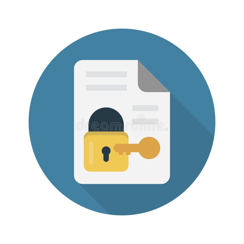 File Lock Vector Flat Color Icon Stock Illustration - Illustration of ... File Lock Vector Flat Color Icon Stock Illustration - Illustration of ...