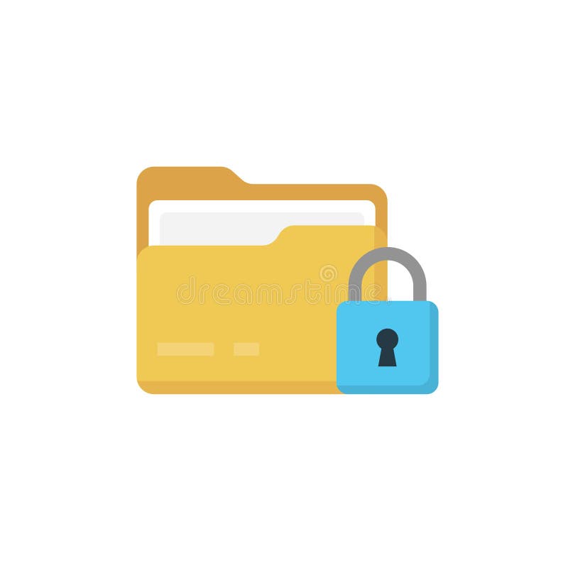 File Lock Vector Flat Color Icon Stock Illustration - Illustration of ... File Lock Vector Flat Color Icon Stock Illustration - Illustration of ...