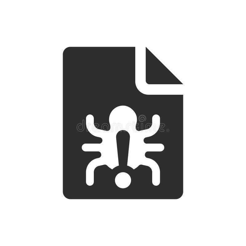 File malware icon stock vector. Illustration of code - 244537177