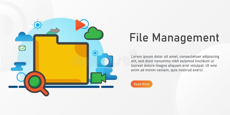 File Management Landing Page Template. Creative Website Template ...