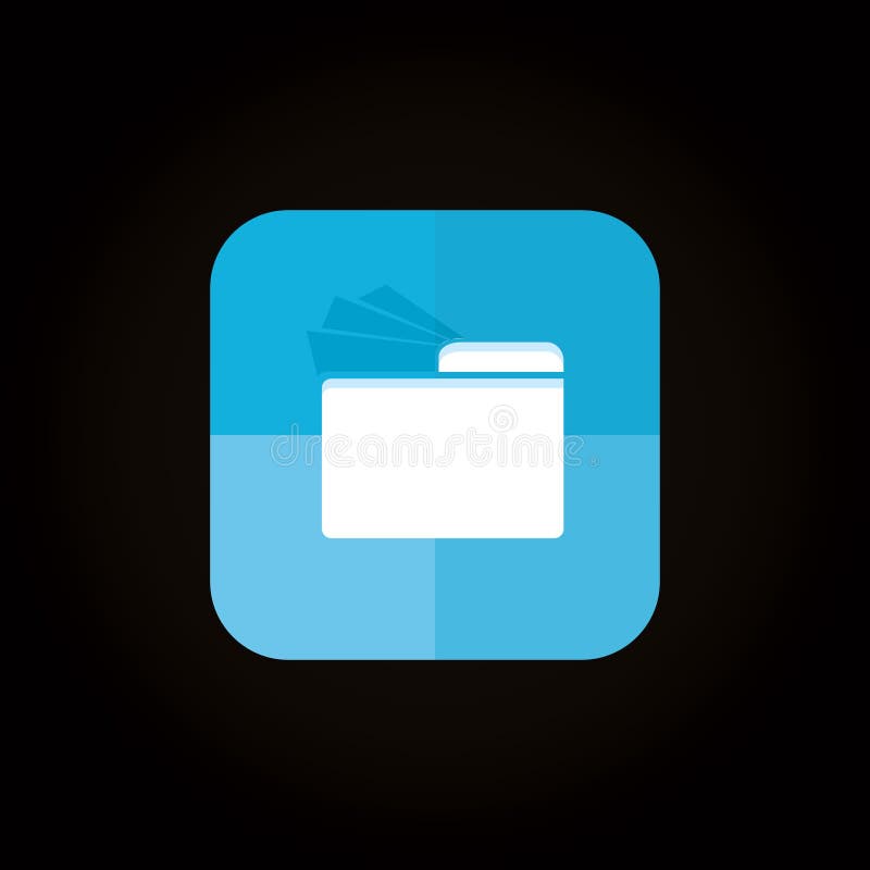 File Manager Icon. Vector Illustration Decorative Design Stock Vector ...