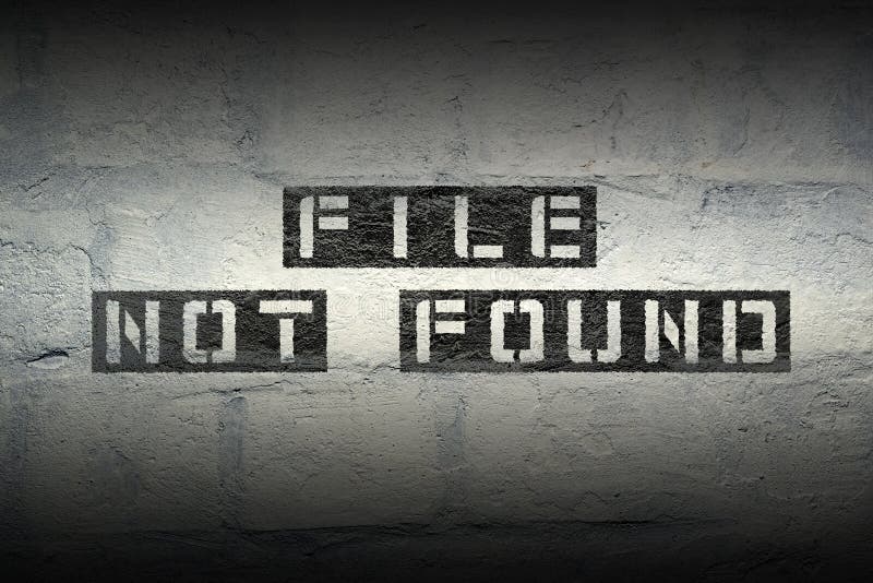File Not Found Error Phrase Unsuccessful Hacking Attempt Male Coder Fail Stock Image Image
