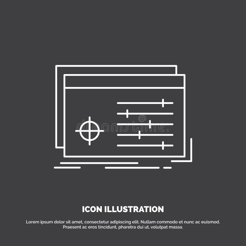 File Object Processing Settings Software Icon Line Vector Symbol For Ui And Ux Website Or