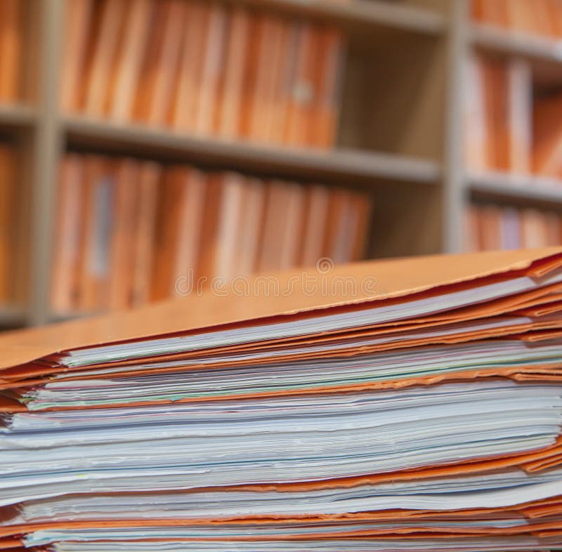 File in office stock photo. Image of cabinet, stack - 137299172