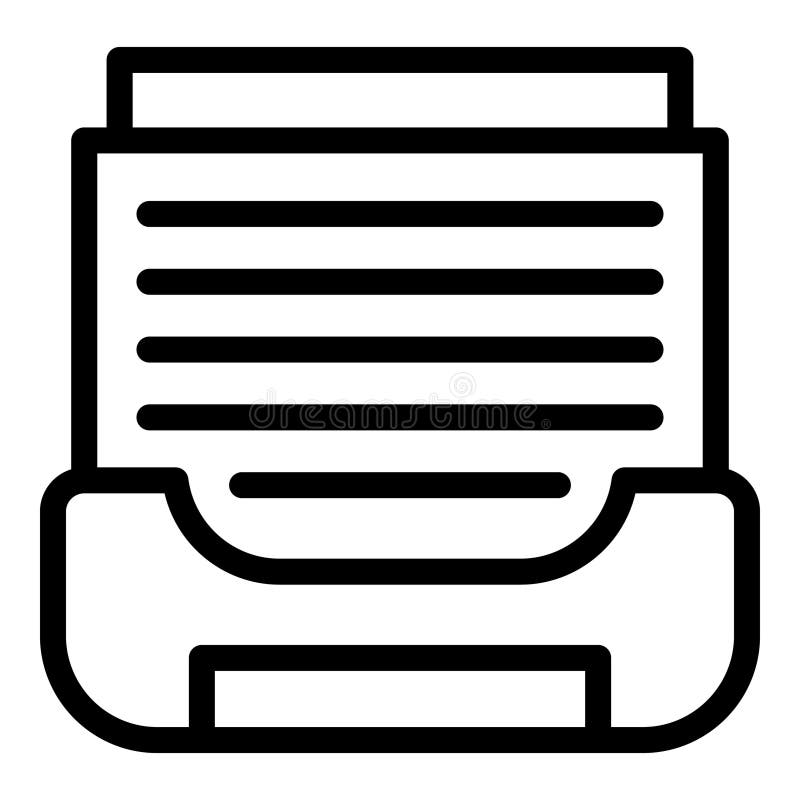 File Organizer Icon Outline Vector. Documents Holder Equipment Stock ...