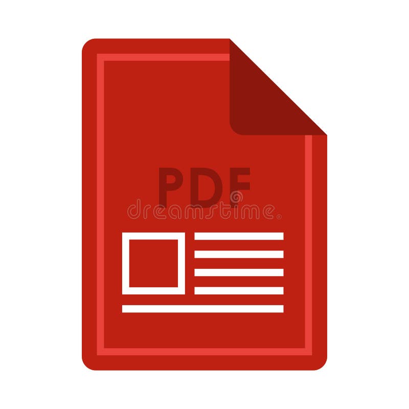Vector Pdf File Download Button Red Color Icon Stock Vector ...