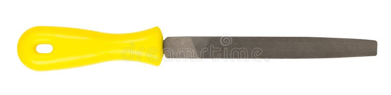 File with a Plastic Handle Isolated on White Stock Image - Image of ...