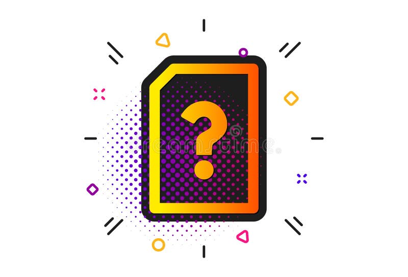 Unknown Document Icon. File with Question. Vector Stock Vector ...