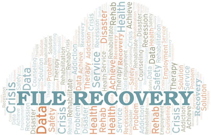 Recovery Vector Word Cloud, Made with Text only. Stock Illustration ...