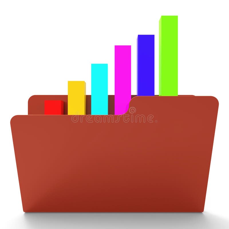 File Report Indicates Business Graph and Analysis Stock Illustration ...