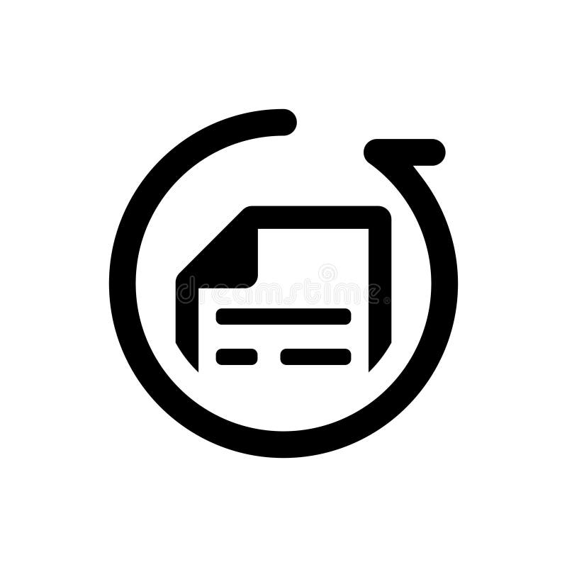 File Resubmit icon stock vector. Illustration of illustrations - 215666638