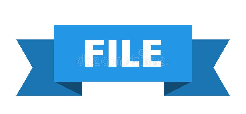 File ribbon. stock vector. Illustration of ribbon, isolated - 191260868
