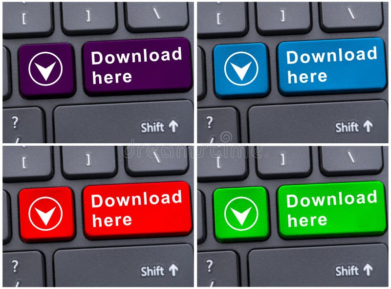 File Saving Location with Download Here Button Stock Photo - Image of ...