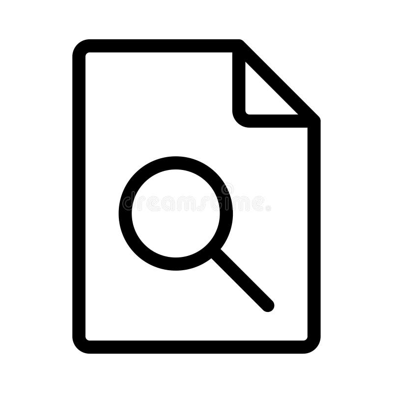 File search icon stock illustration. Illustration of search - 100736060