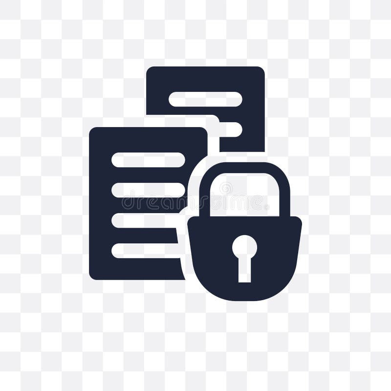 File Security Transparent Icon. File Security Symbol Design from Stock ...