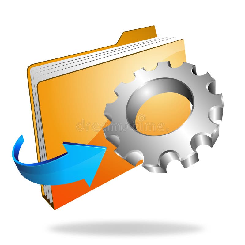 File setting stock vector. Illustration of work, concept - 14931167