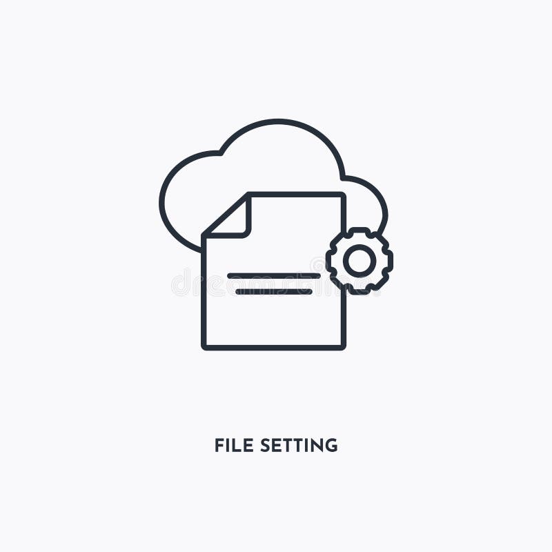 Setting Icon. Simple Element Illustration. Isolated Trendy Filled Setting Icon on White ...