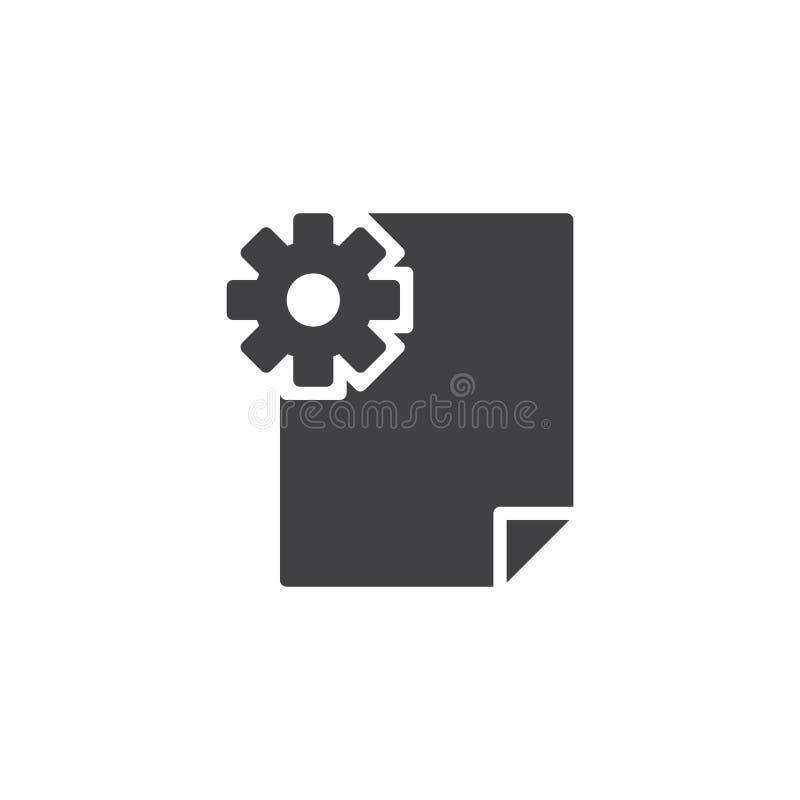 File Setting Icon stock vector. Illustration of design - 286663324