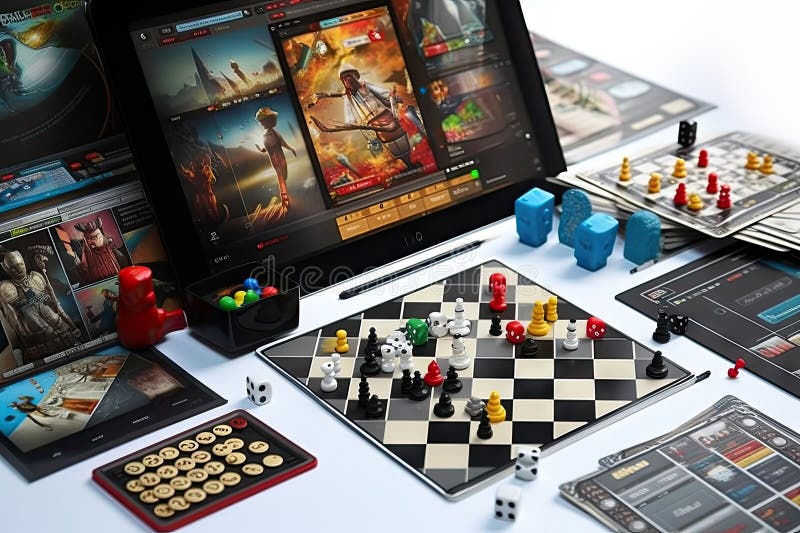 File Several Desktop Social Games Stock Photo - Image of file, rule ...