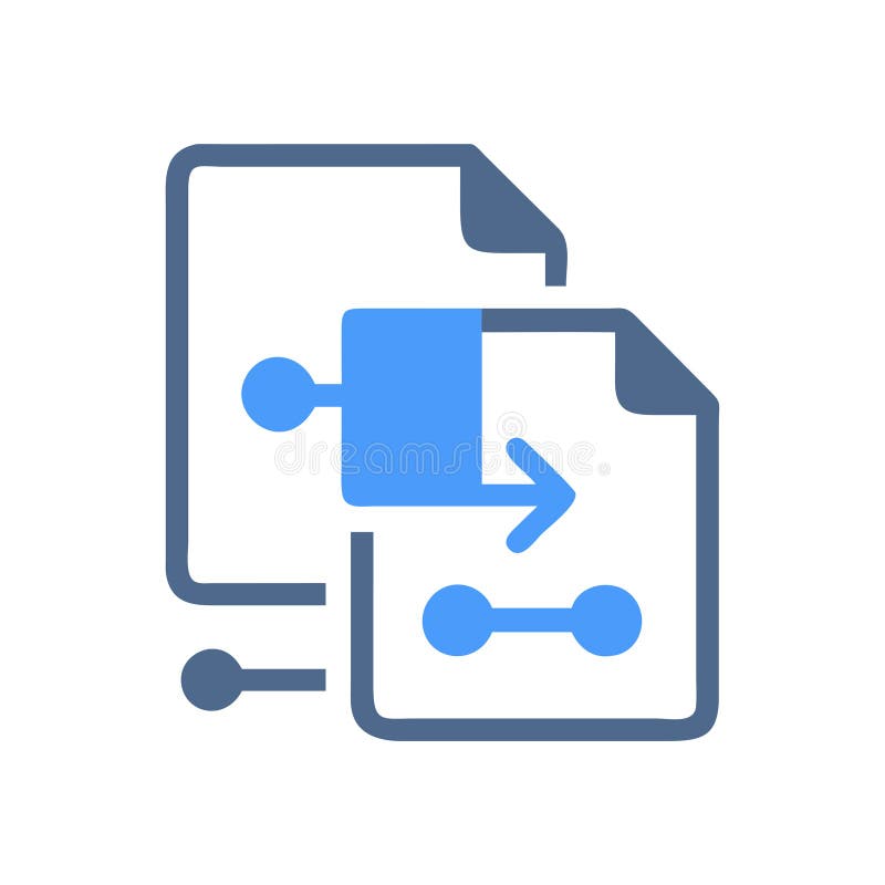 File Sharing Icon for Collaboration Stock Vector - Illustration of file ...