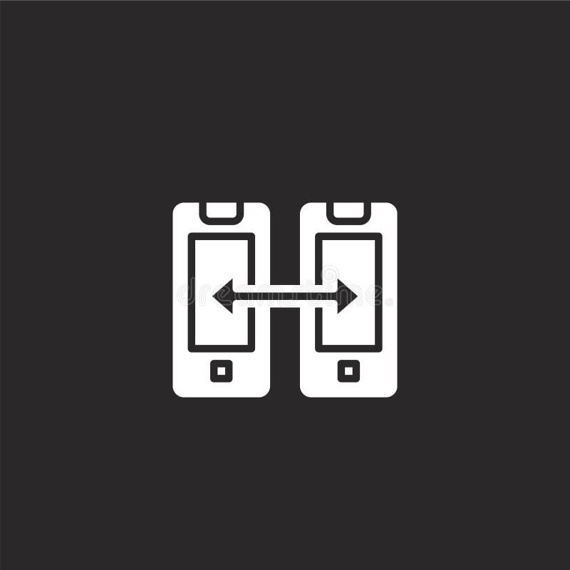 File Sharing Icon. Filled File Sharing Icon for Website Design and ...