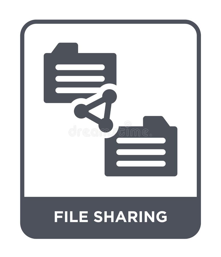 File Sharing Icon Logo Vector Symbol. Folder Sharing Icon Isolated On ...