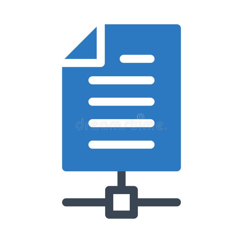 File Sharing Vector Glyph Color Icon Stock Illustration - Illustration ...