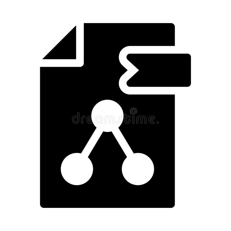 File Sharing Vector Glyph Flat Icon Stock Illustration - Illustration ...