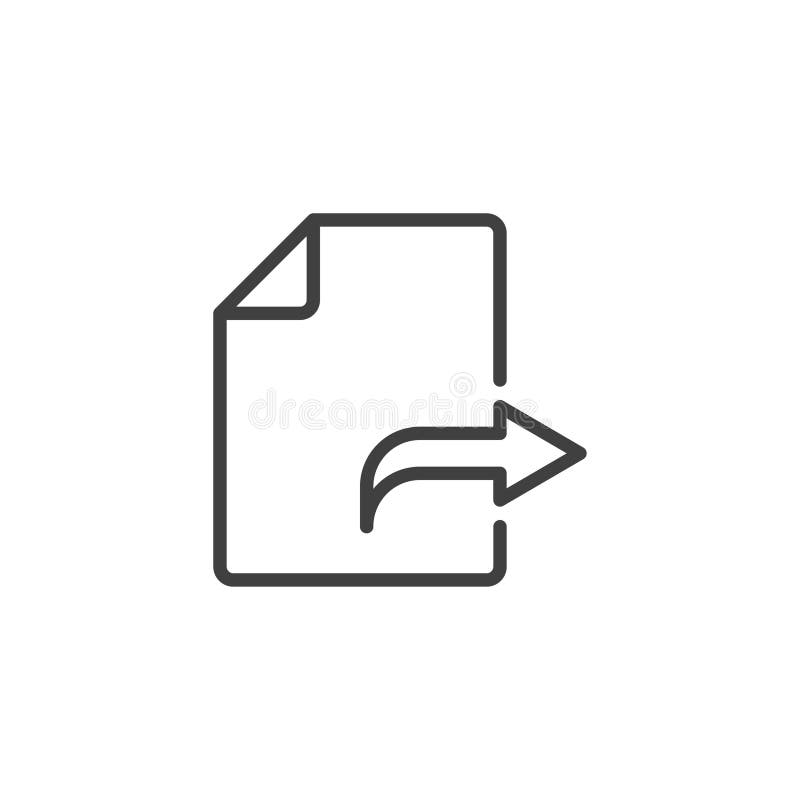 File Sharing line icon stock vector. Illustration of symbol - 321622461