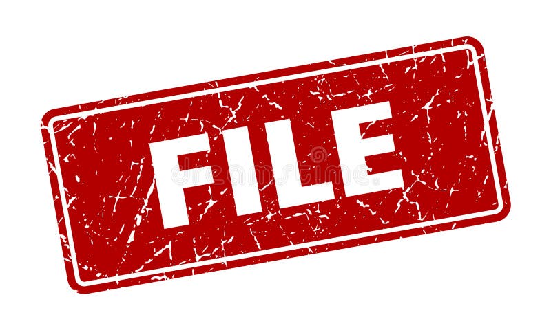 File Sign. File Grunge Stamp Stock Vector - Illustration of isolated ...