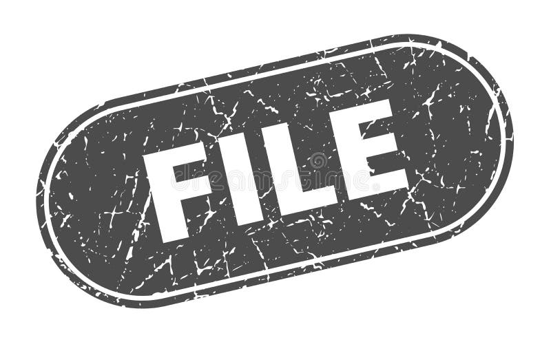 File Sign. File Grunge Stamp Stock Vector - Illustration of grunge ...