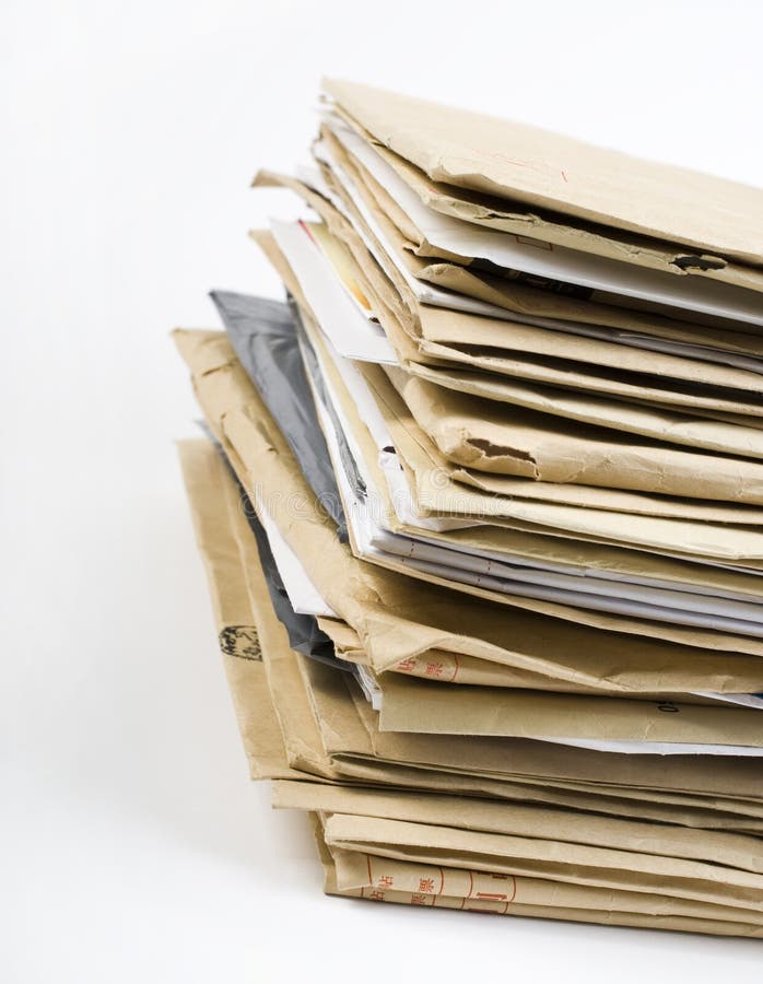 Stack of Blank Envelopes stock image. Image of post, office - 5841551