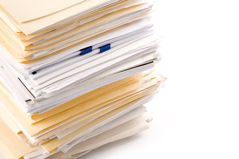 File Stack stock image. Image of desk, order, organization - 14010203