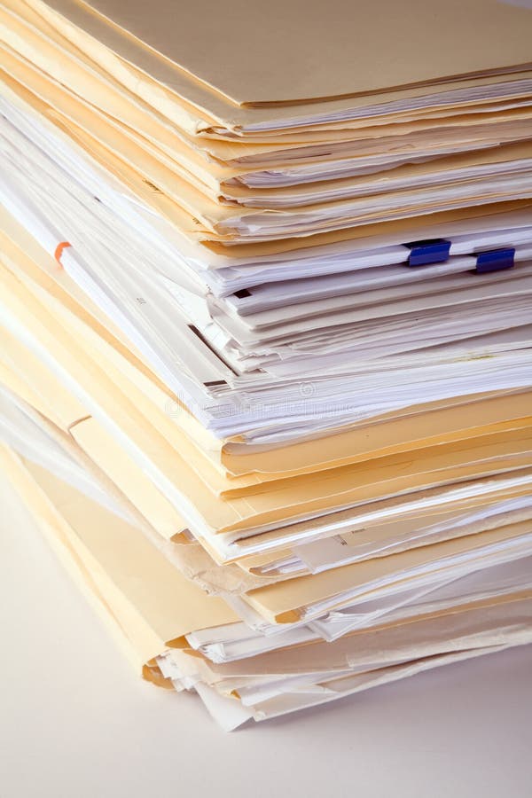 File Stack stock photo. Image of busy, paper, file, late - 2320140