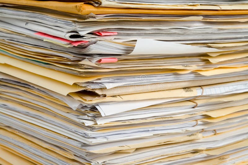 File Stack stock photo. Image of document, file, data - 91476576