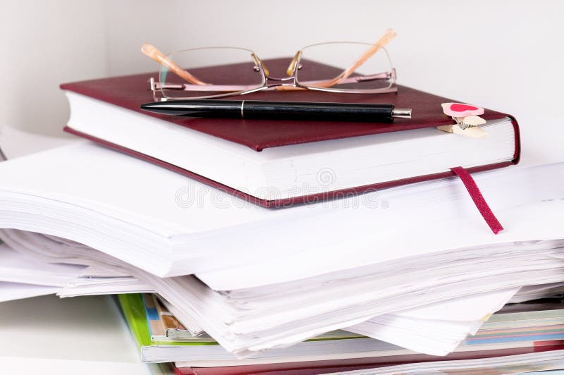 File stack stock image. Image of business, objects, heap - 60827373