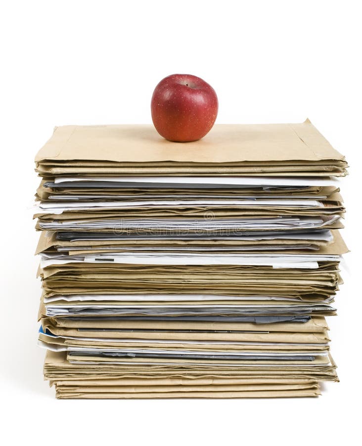 File Stack stock image. Image of desk, order, organization - 14010203