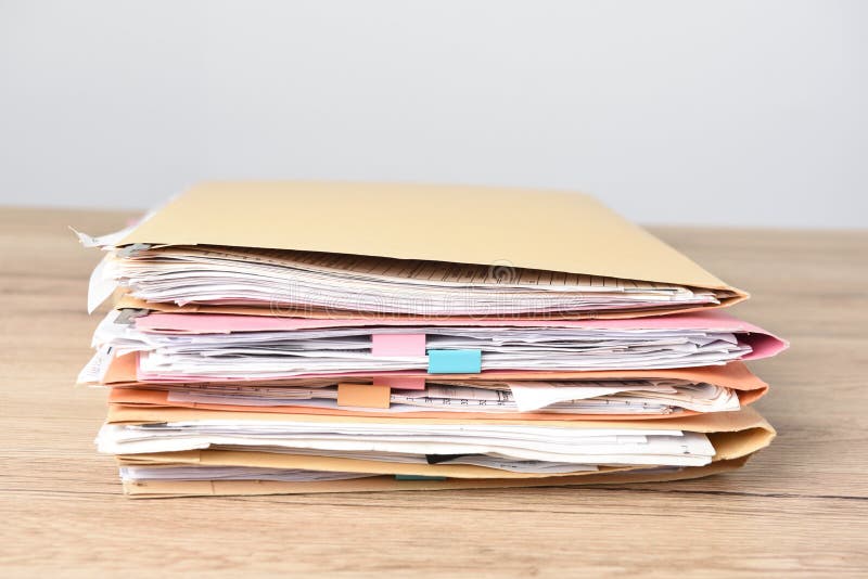 File Stack stock image. Image of bureaucracy, file, document - 96824381