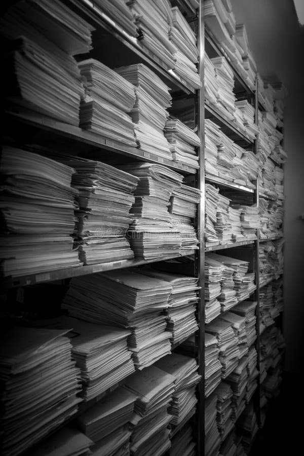 File Stacks are Stored in One Archive Stock Photo - Image of label ...
