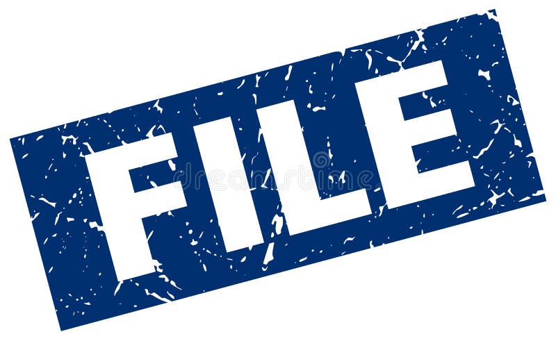 File stamp stock vector. Illustration of blue, seal - 122345295